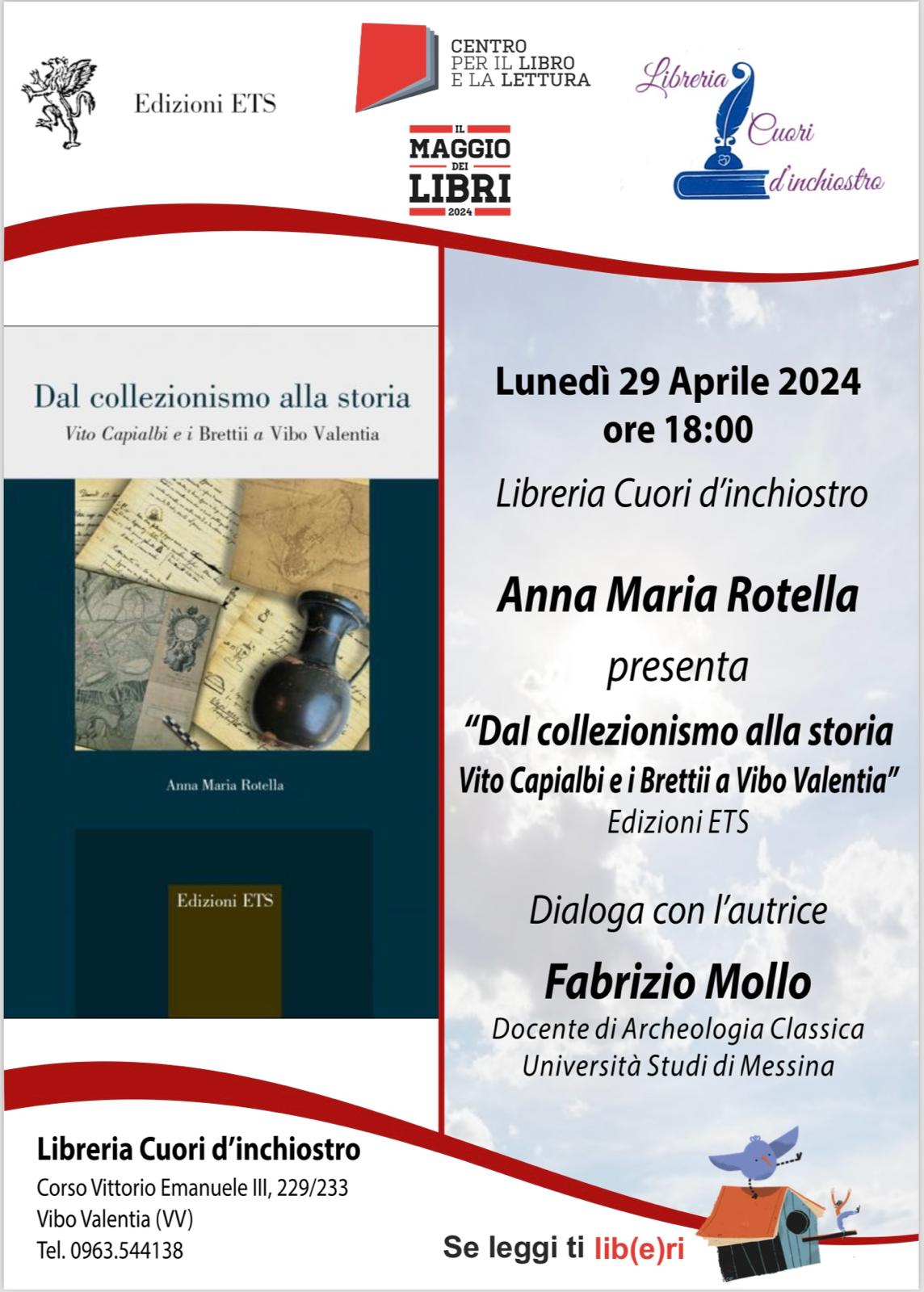 Vibo Valentia. Per “Il Maggio dei Libri” 2024 presentazione del libro ...